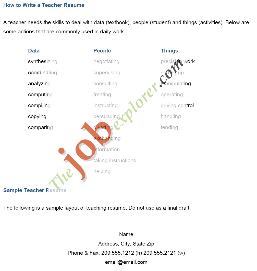 Create A Resume For A Job Application Resume For You